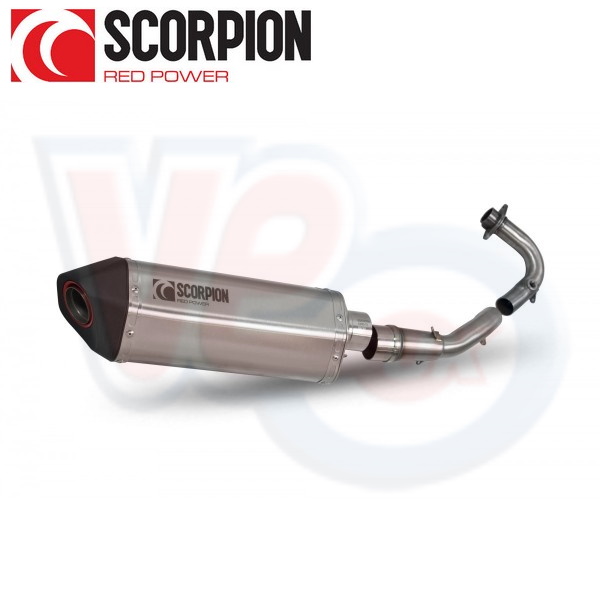 SCORPION SERKET STAINLESS STEEL EXHAUST – ROYAL ALLOY 125 EURO 4 +5 AIR ...