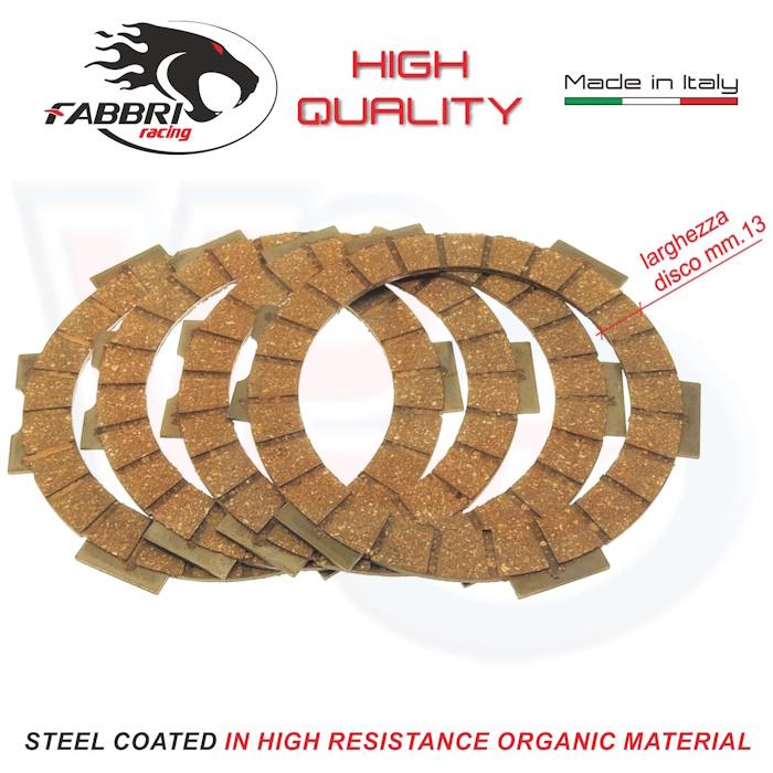 FABBRI F12R REPLACEMENT CLUTCH FRICTION PLATE SET – SMALL FRAME VESPA ...